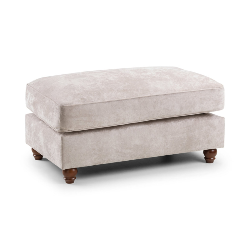 Isla Chesterfield Sofa Beige Footstool - Furniturebox UK by ...
