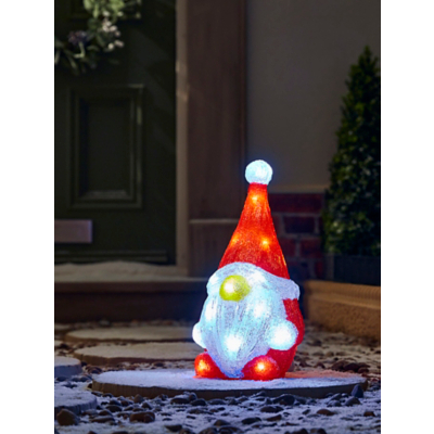 Acrylic Light-Up Santa Christmas Decoration by George at ASDA ...