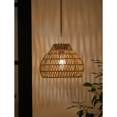 Brown Solar Wicker Ceiling Light by George at ASDA | ufurnish.com