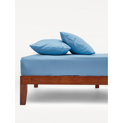 Light Blue Plain Fitted Sheet by George at ASDA | ufurnish.com