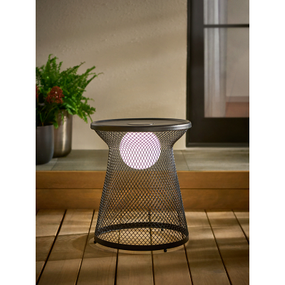 Black Solar Light Side Table by George at ASDA | ufurnish.com