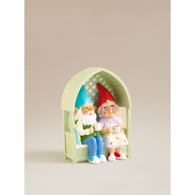 Resin Grandparent Gnomes in Arbour Garden Ornament by George at ASDA ...