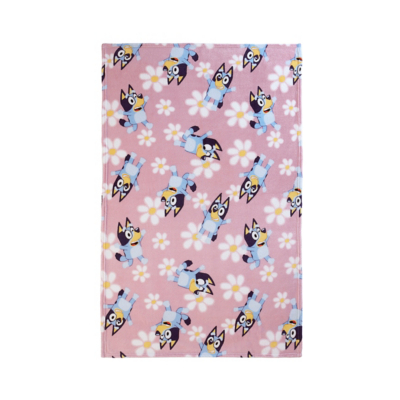 Bluey Pink Fleece Blanket - 100cm x 150cm by George at ASDA | uFurnish.com