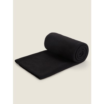 Black Plain Throw - 120cm x 150cm by George at ASDA | ufurnish.com