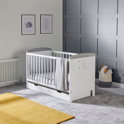 Ickle Bubba Coleby Style Cot Bed with Under Drawer - Cosmic Aura by ...