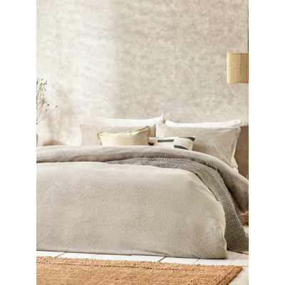 Yard Grey Boucle Textured Duvet Cover Set by George at ASDA | ufurnish.com