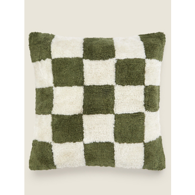 Green Checkerboard Cushion by George at ASDA | ufurnish.com