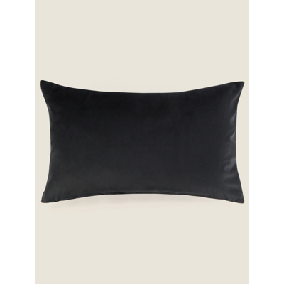 Black Rectangular Velvet Cushion by George at ASDA | ufurnish.com