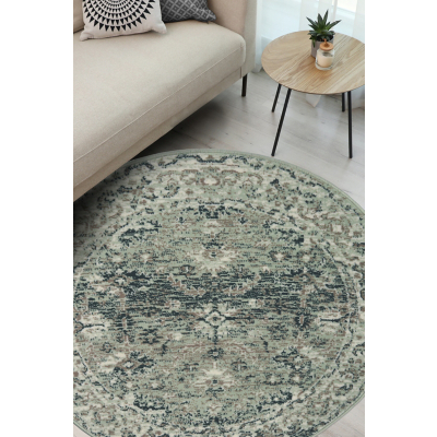 maker Sage Green Maestro Vintage Circle Rug by George at ASDA ...