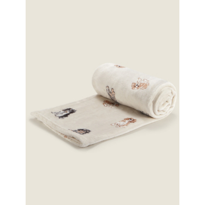 Natural Spaniel Super-Soft Throw - 120cm x 150cm by George at ASDA ...