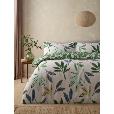 Green Sanctuary Leaves Reversible Duvet Set by George at ASDA ...
