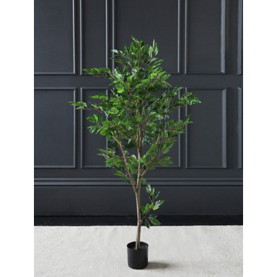 Artificial Mini Ficus Tree In Black Pot 130cm by George at ASDA ...