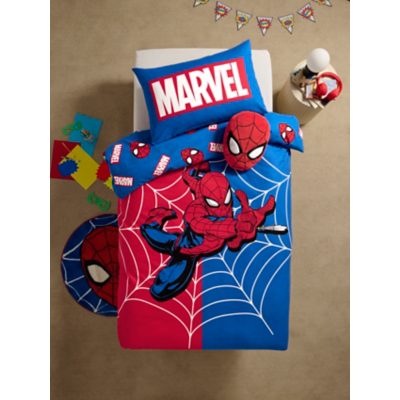 Marvel Spider-Man Brushed Cotton Reversible Duvet Set by George at ASDA ...