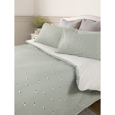 Duck Egg Stacey Solomon Sheep Reversible Cotton Duvet Set by George at ...