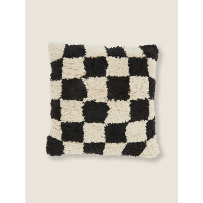 Black Tufted Checkerboard Cushion by George at ASDA | ufurnish.com