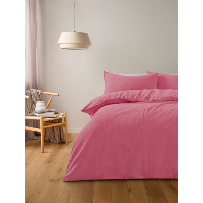 Raspberry Relaxed Washed Cotton Duvet Set by George at ASDA | ufurnish.com