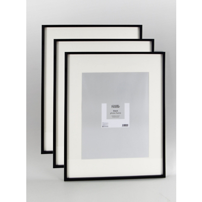 Black A2 Photo Frame - Set of 3 by George at ASDA | ufurnish.com