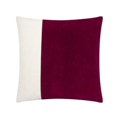 furn. Coba Raspberry Washed Velvet Cushion by George at ASDA | ufurnish.com