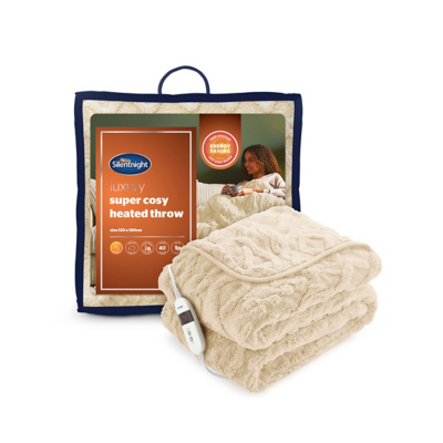 Silentnight Luxury Super Cosy Heated Throw - 120cm x 160cm by George at ...