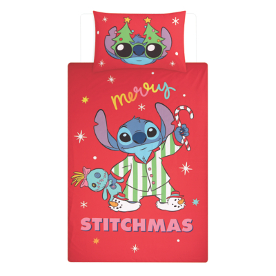 Disney Lilo & Stitch Christmas Reversible Duvet Set by George at ASDA ...