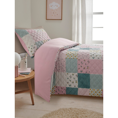 Floral Patchwork Pinsonic Duvet Set by George at ASDA | ufurnish.com