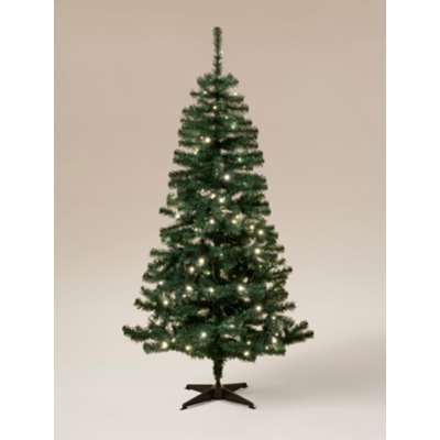 Green 6ft Pre-Lit Christmas Tree by George at ASDA | uFurnish.com
