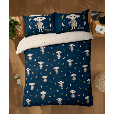 Harry Potter Dobby Rotary Blue Reversible Duvet Set by George at ASDA ...