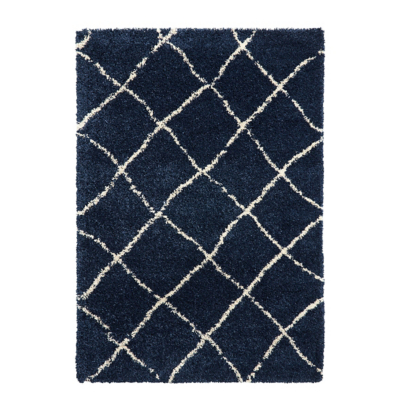 Think Rugs Navy Scandi Berber Style Shaggy Rug by George at ASDA ...