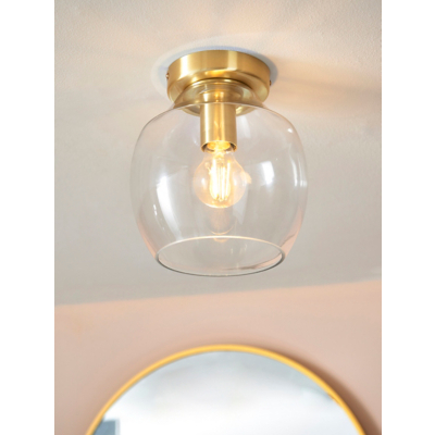 SoCo Lighting Tabitha Gold Flush Ceiling Light by George at ASDA ...