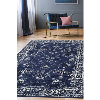 maker Navy Maestro Vintage Rug by George at ASDA | ufurnish.com