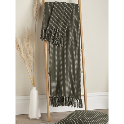 Sage Green Drift Home Quinn Throw by George at ASDA | ufurnish.com