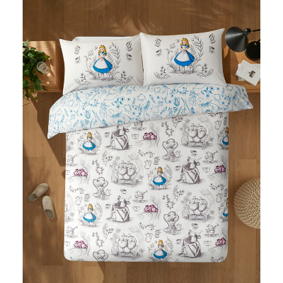 Alice in Wonderland Sketch Reversible Duvet Set by George at ASDA ...
