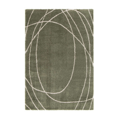 Relay Sage Halo Squiggle Rug by George at ASDA | ufurnish.com