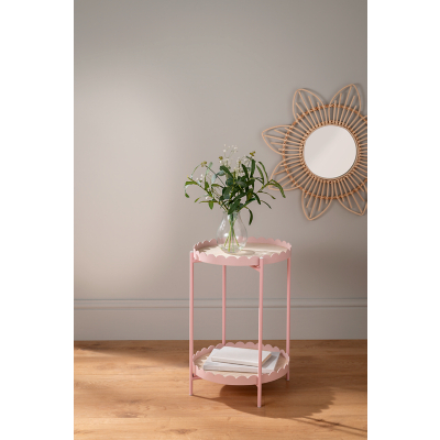 Pink Scallop Side Table by George at ASDA | ufurnish.com