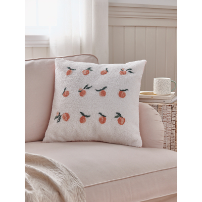 Stacey Solomon Cream Peach Print Cushion by George at ASDA | ufurnish.com