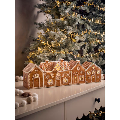 Ceramic Light Up Gingerbread Houses by George at ASDA | ufurnish.com