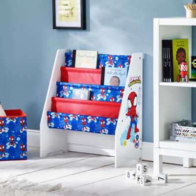 Marvel Spiderman Spidey Wooden Book Storage Rack by George at ASDA ...