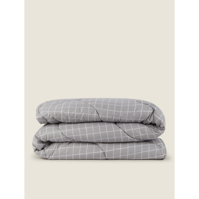 Grey Lightweight Coverless Duvet - 7.5 Tog by George at ASDA | ufurnish.com