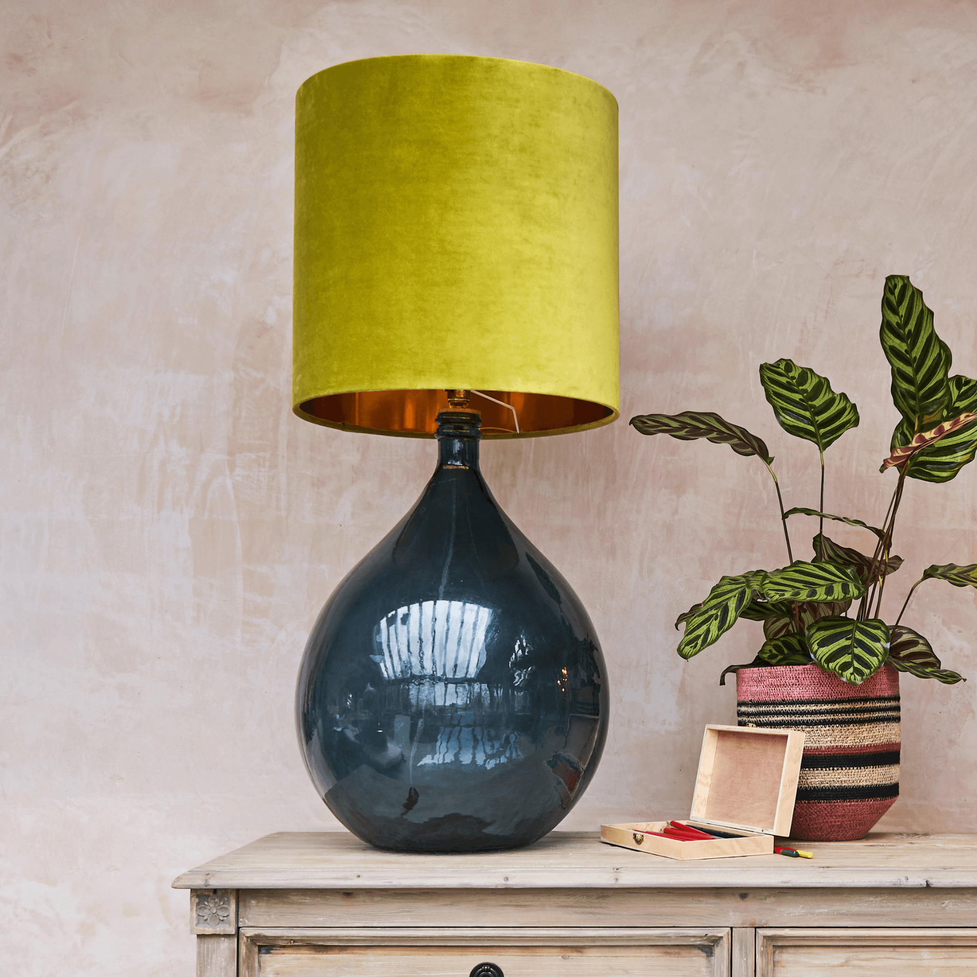 "16"" Tall Pistachio Velvet Lamp Shade" by Graham & Green | ufurnish.com