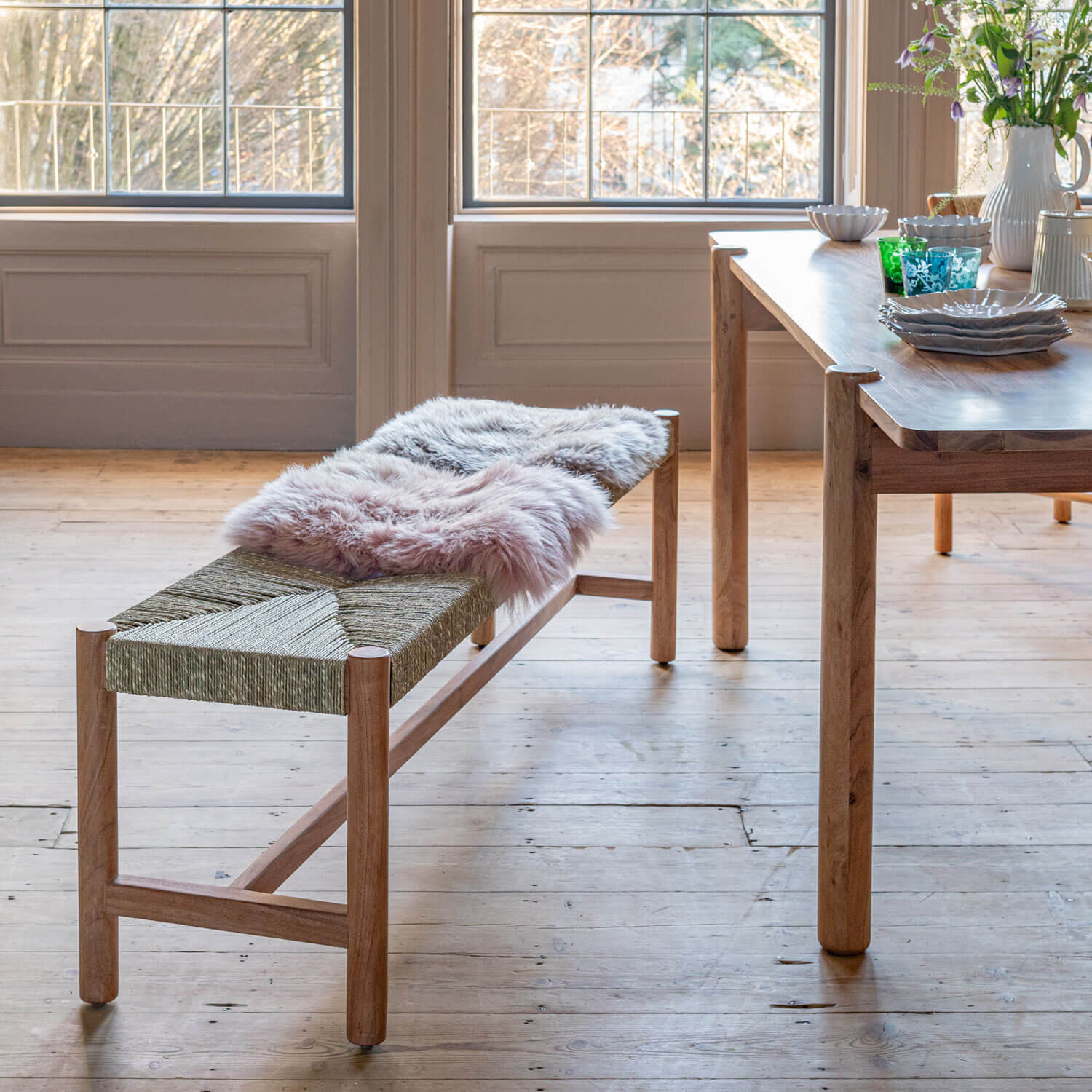 Graham and Green Wrenley Dining Bench by Graham & Green | ufurnish.com