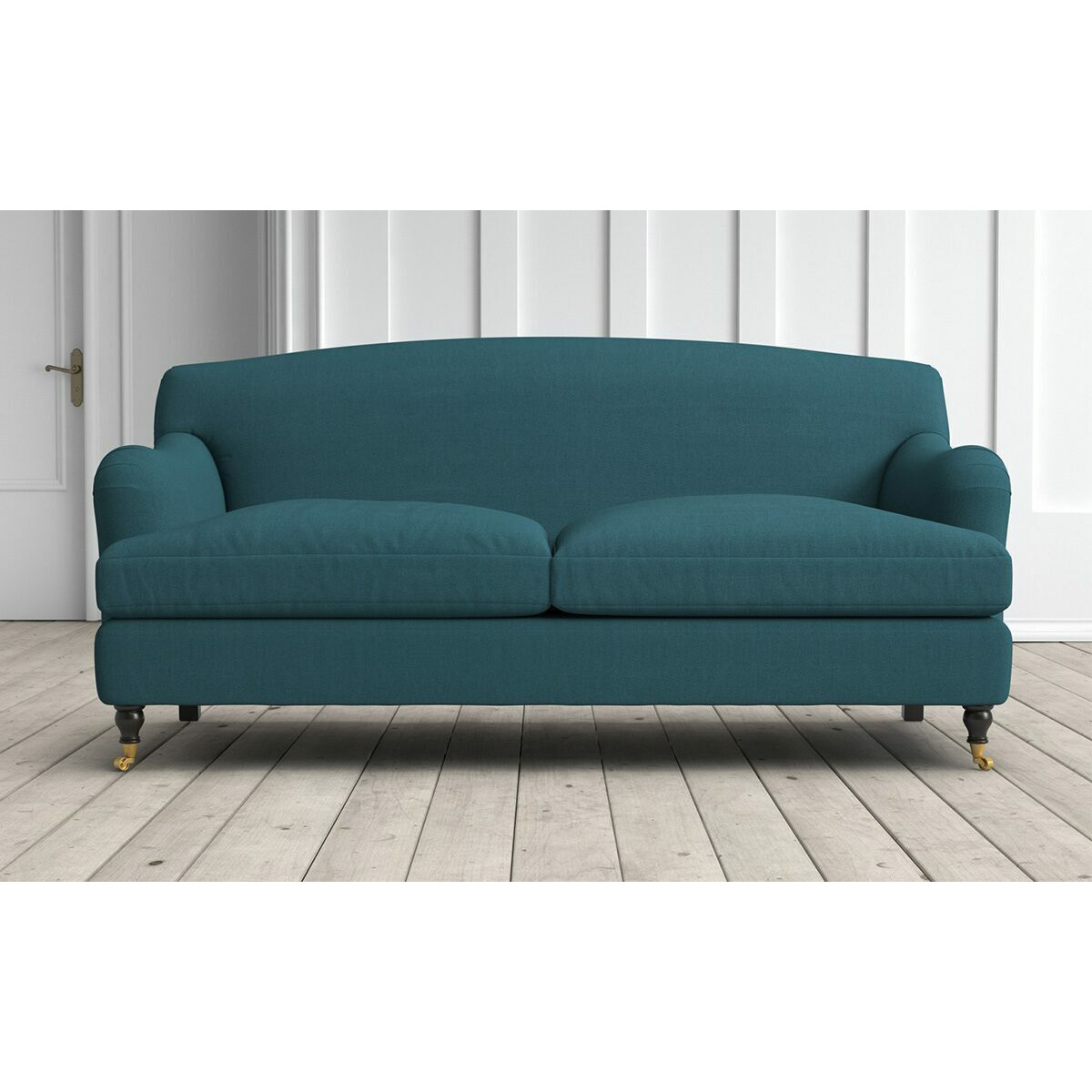 Graham and Green Doze 2.5 Seater Sofa in Prussian Blue Linara by Graham ...