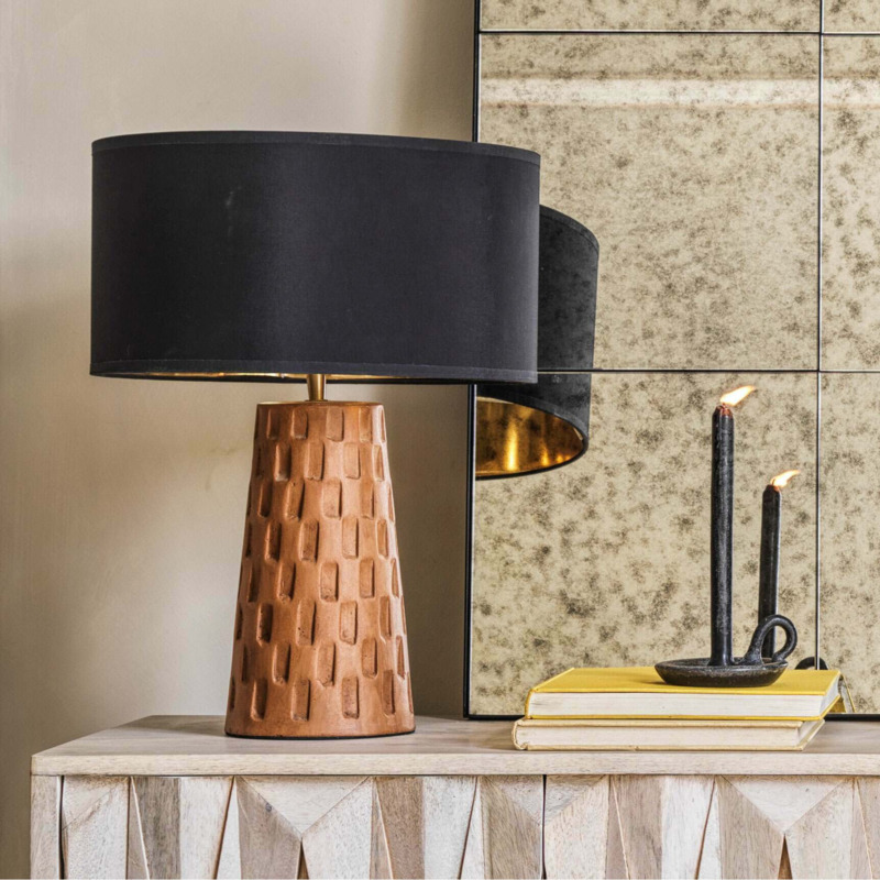 Duchamp Terracotta Lamp by Graham & Green | ufurnish.com