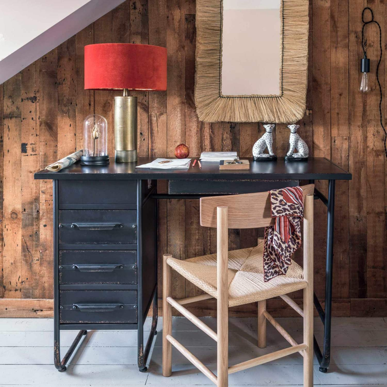 Graham and Green Baxter Industrial Desk by Graham & Green | ufurnish.com