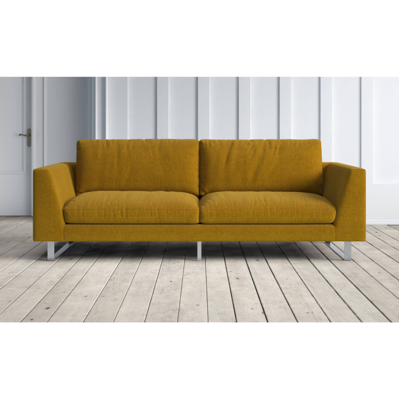 Graham and Green New York 3 Seater Sofa in Mustard Cord by Graham ...