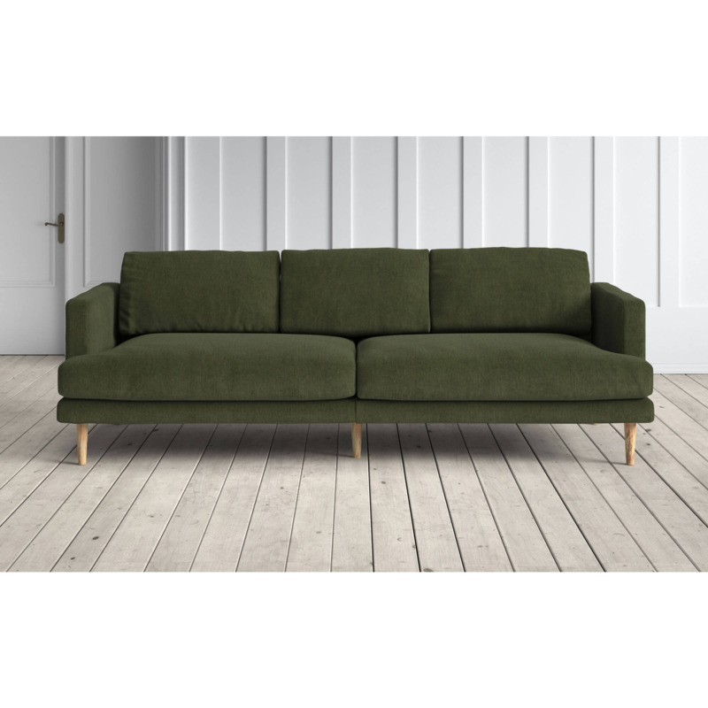 Graham and Green Sydney 3 Seater Sofa in Dark Green Cord by Graham ...