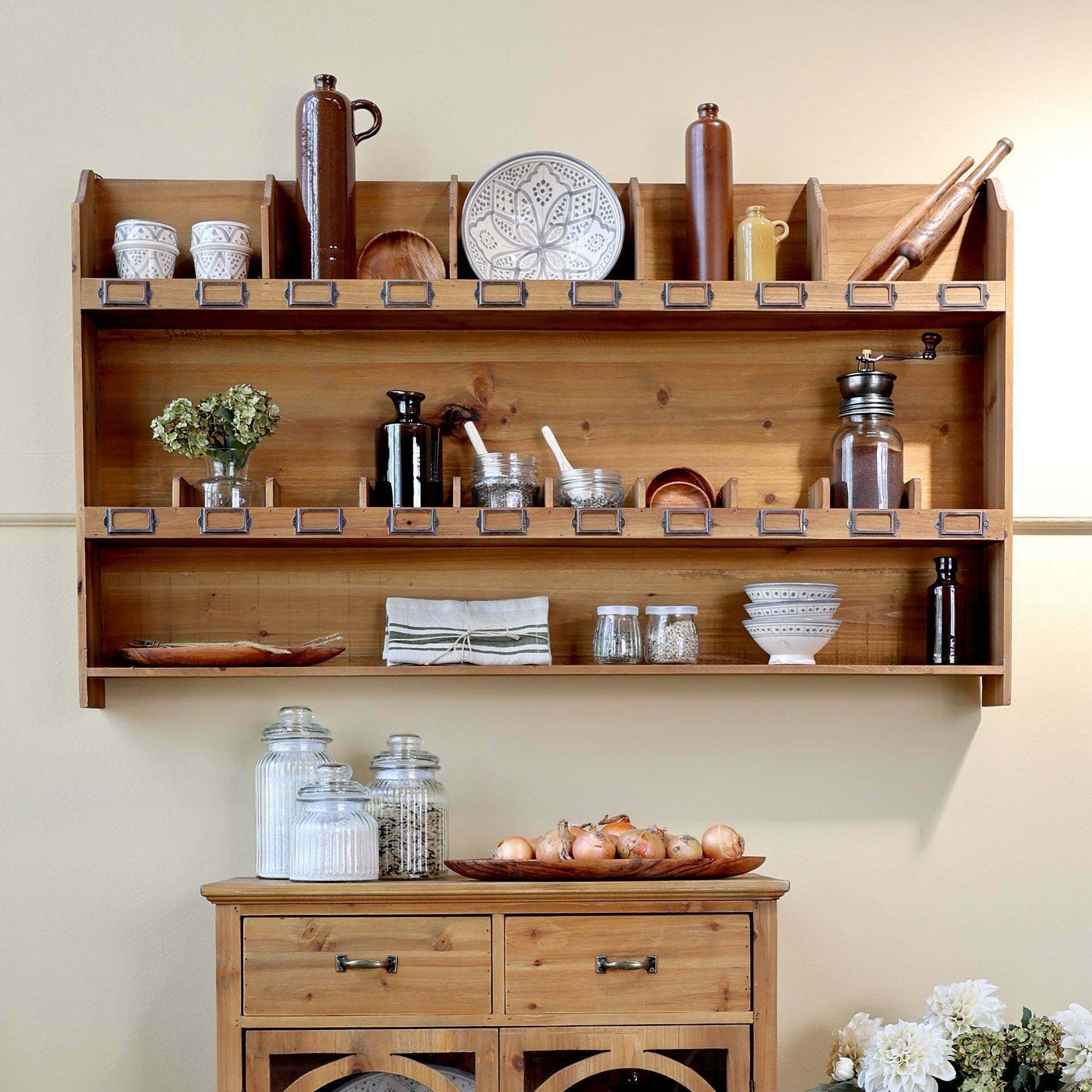 Graham and Green Wooden Sorting Shelf by Graham & Green | ufurnish.com