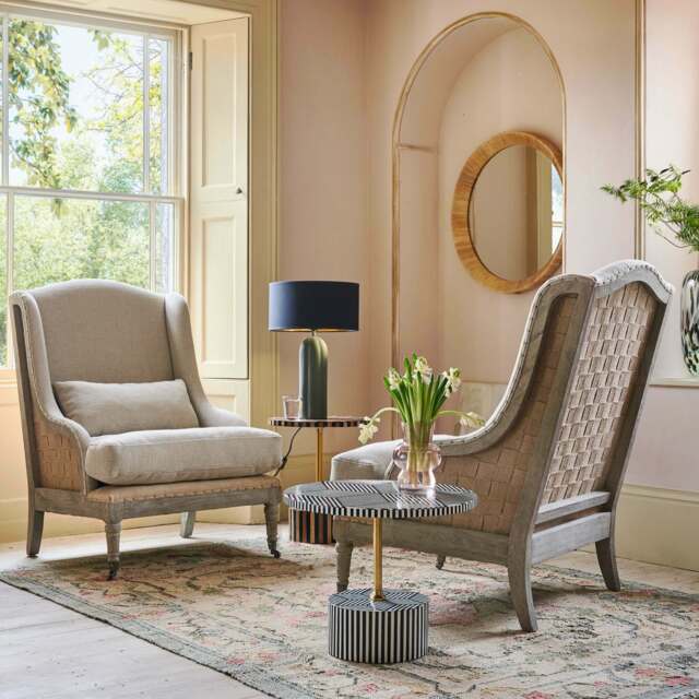 Graham and Green Duke Natural Linen Armchair by Graham & Green ...