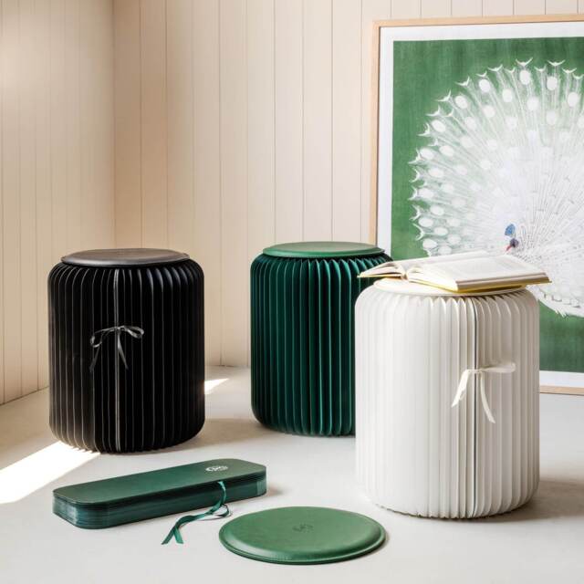 Graham and Green Baxter Foldable Stool White by Graham & Green ...