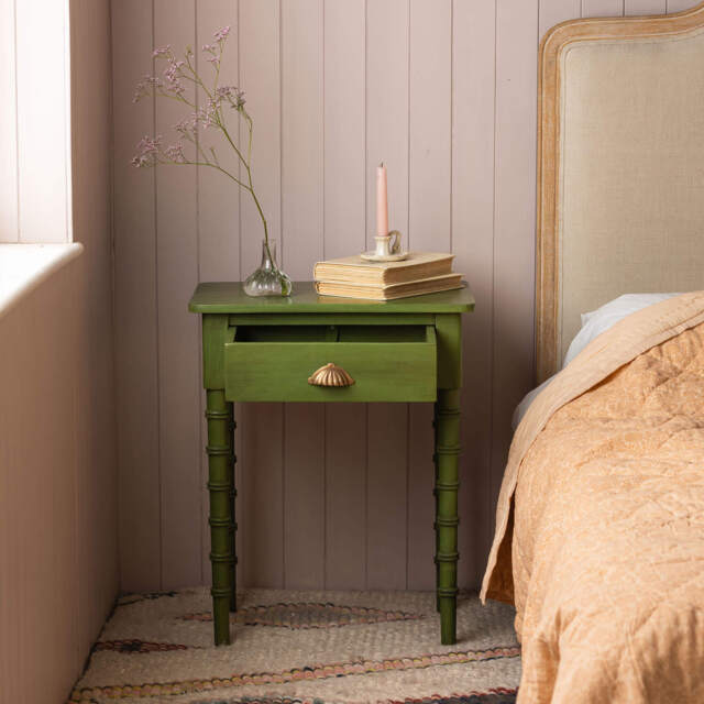 Graham and Green Alice Green Bedside Table by Graham & Green | ufurnish.com
