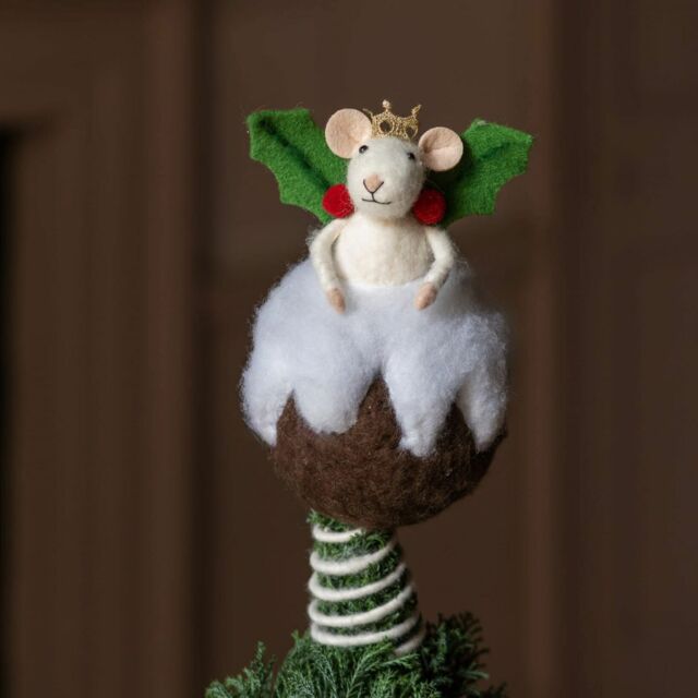 Graham and Green Mouse in a Christmas Pudding Tree Topper by Graham ...